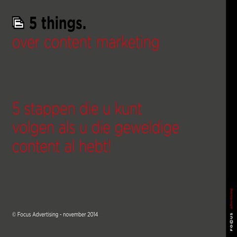 NIMA Expert Class: Content Marketing | PPT