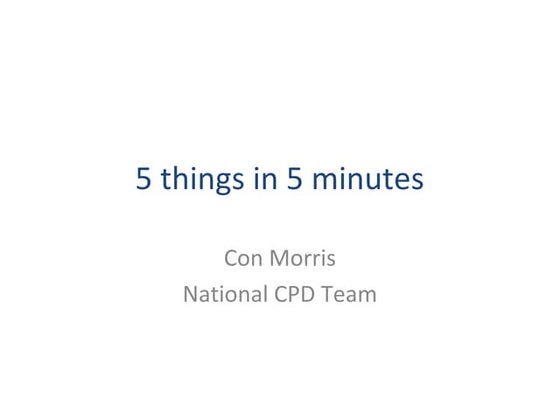5 Things | PPT