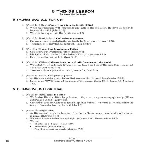 5 Things (Script + Black and White Visuals) | PDF