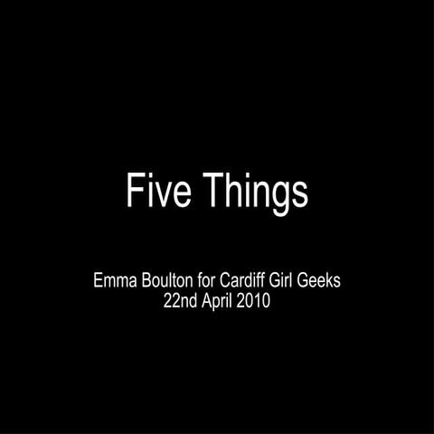 5 Things | PPT