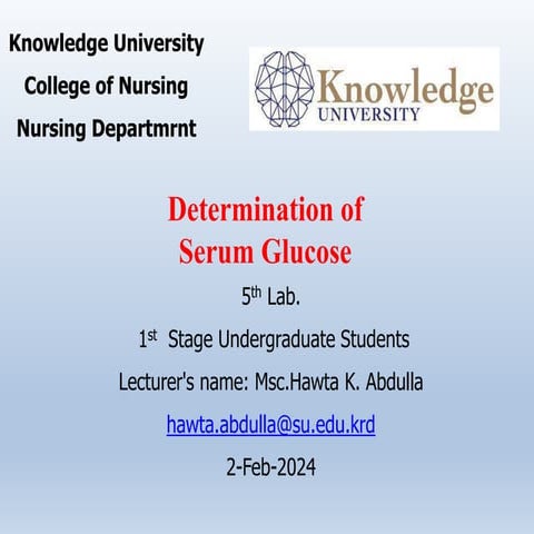 5th Lab. glucose.ppt.................... | PPT