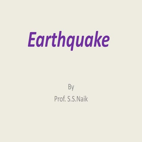 Earthquake | PPT