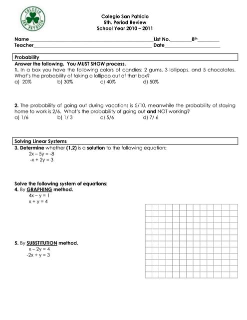 Fundamental counting principle PPT LESSON 2 | PPTX