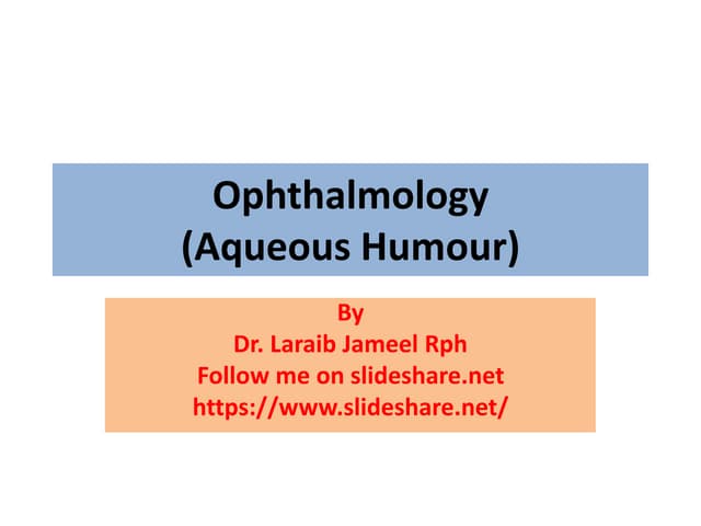 Aqueous humor outflow