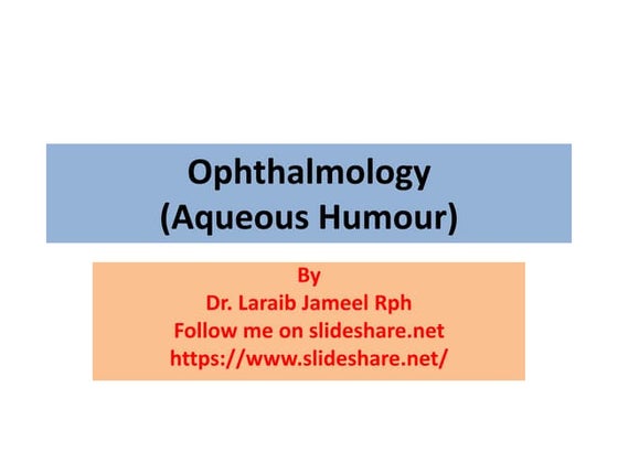 anatomy of the eyeball | PPT