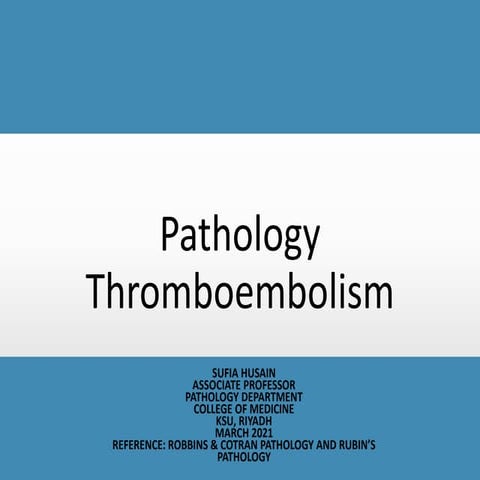 Thrombosis | PPTX