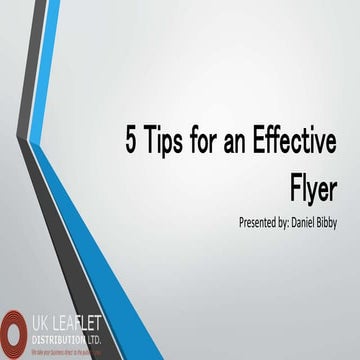 5 tips for an effective flyer | PPTX | Marketing and Advertising | Business