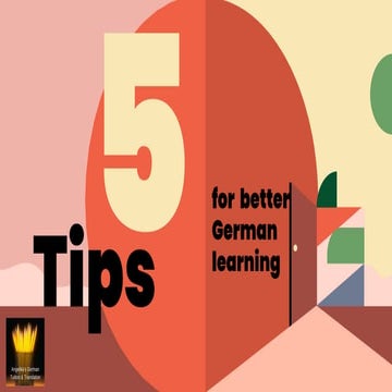 5 Tips for better German Learning | PPT