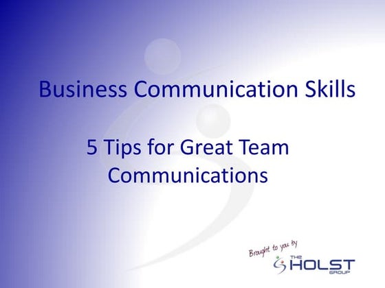 Tips for more effective communication | PPT