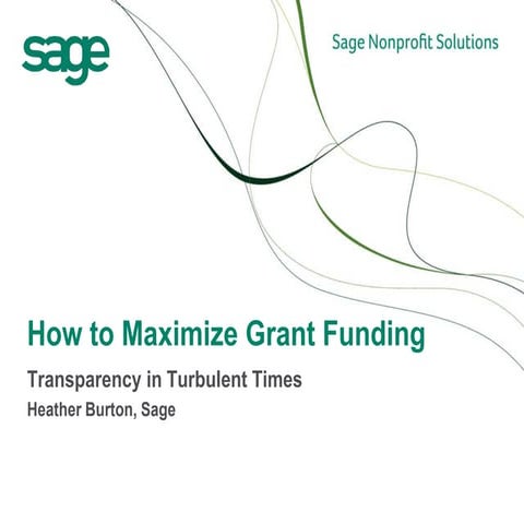 Five Tips for Maximizing Grants | PPT