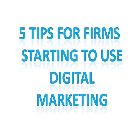 5 tips for SME digital marketing beginners | PPT