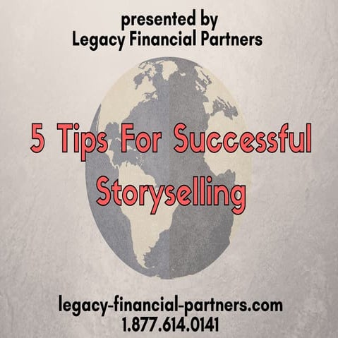 5 Tips For Successful Story Selling | PPT