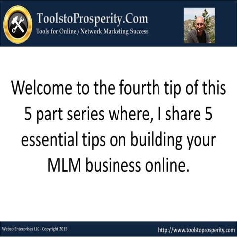 Online MLM Success Tip - Profit from NO's! | PPT