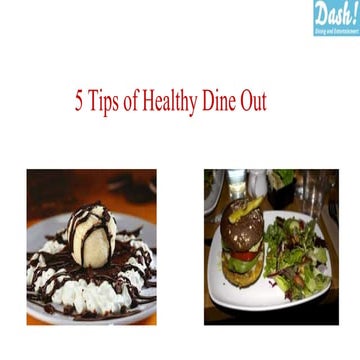 5 tips of healthy dine out | PPT