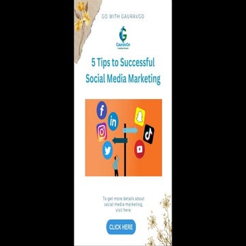 5 Tips to Successful Social Media Marketing | PDF