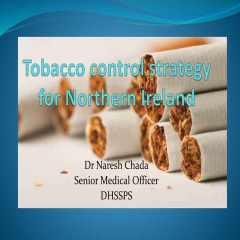 Tobacco Control Strategy - Naresh Chada | PPTX