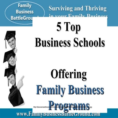 5 Top Business Schools Offering Family Business Programs | PPT