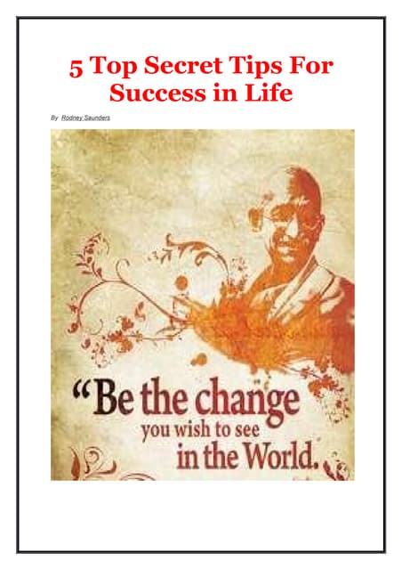 The Secret To Success Is Your Mindset | PDF | Career Advice | Careers