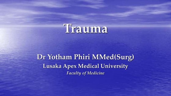 Trauma | PPT