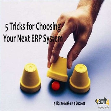 5 Tricks for Choosing Your Next ERP System | PPT
