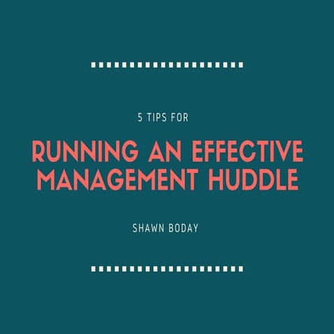Team huddles | PPT
