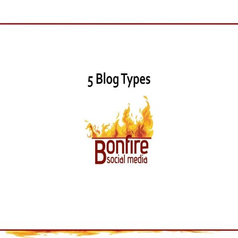 5 Types Of Blogs And Best Practices | PPT