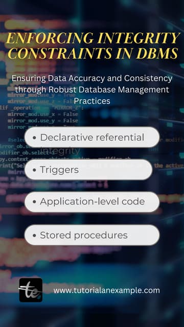 Enforcing Integrity Constraints in DBMS. | PDF | Free Download Enforcing Integrity Constraints in DBMS. | PDF | Free Download