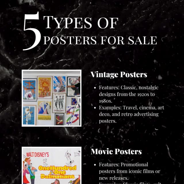 5 Types of Posters For Sale - Printed Originals | PDF