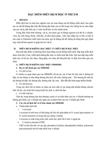 miễn dịch đại cương - Đại học Y Dược Thành phố Hồ Chí Minh | PDF