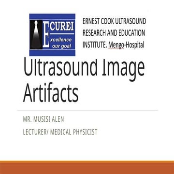 Ultrasound artifacts | PPTX