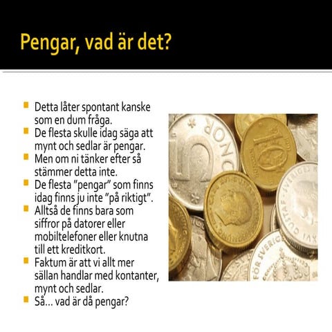 5 vad är pengar | PPT