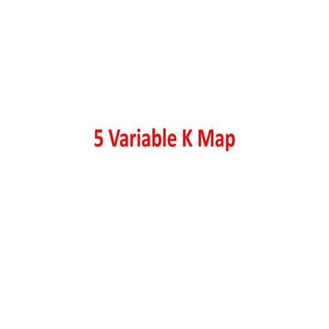 5 Variable Kmap