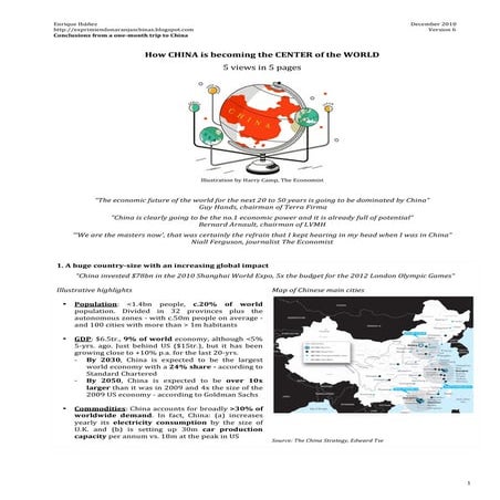 How China is becoming the center of the world | PDF