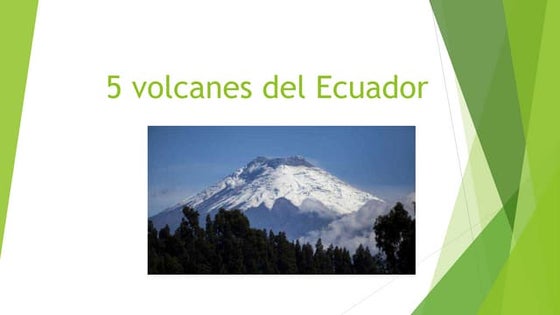 Volcanes del ecuador | PPTX