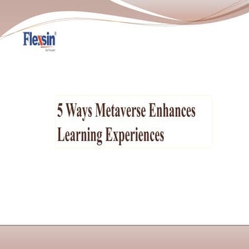 5 Ways Metaverse Enhances Learning Experiences | PDF | Educational Video Games | Video Game Genres