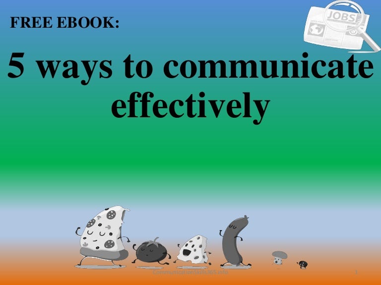 5 ways to communicate effectively pdf free download