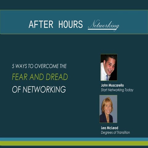 5 Ways To Overcome The Fear And Dread Of Networking | PPT