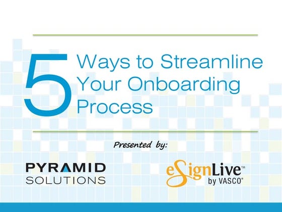 Five Essential Banking Onboarding Tools | PPT