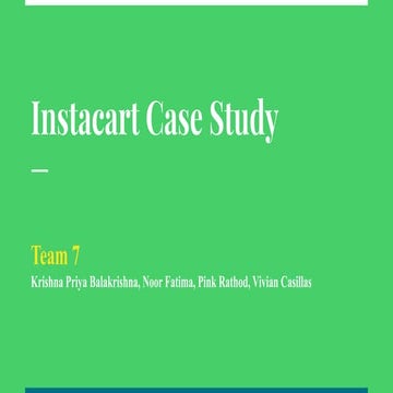 Instacart Product Discovery | PDF