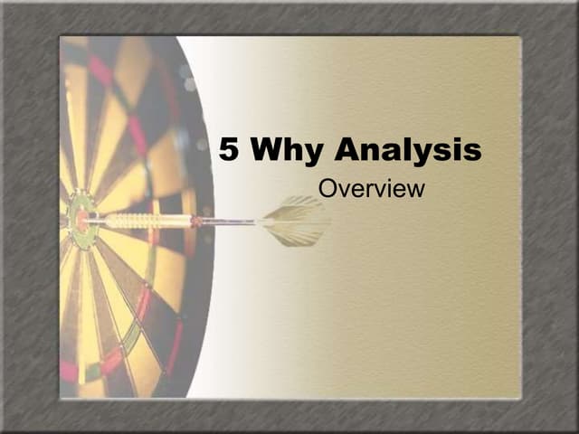 5 why analysis training presentaion | PPTX
