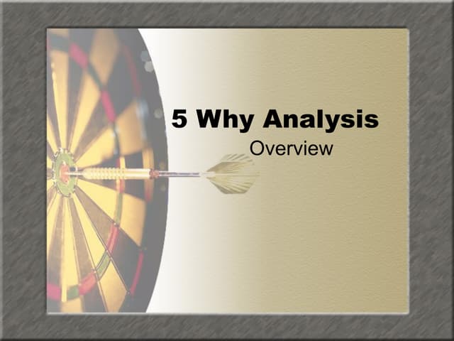 Why why analysis | PPT