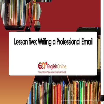 5 writing a professional email desktop | PPT