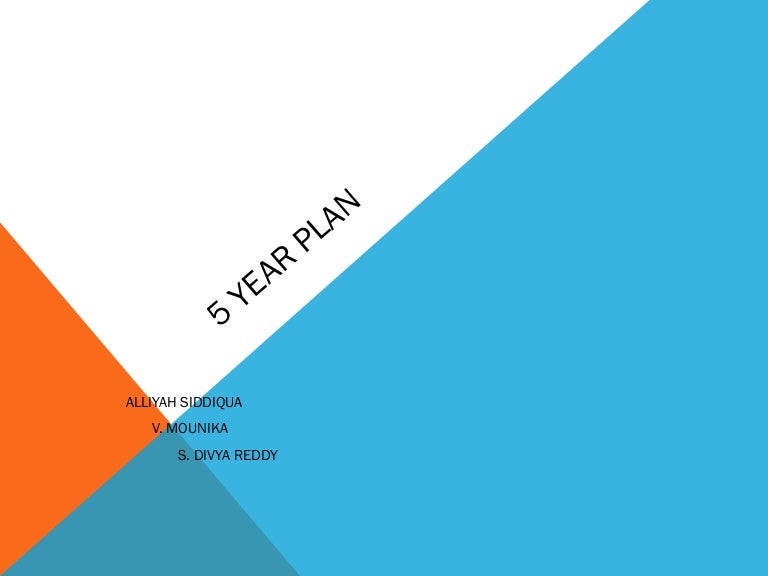 5 year plan ppt 2