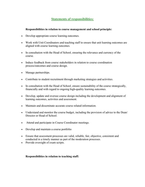 Role of coordinator | PPT