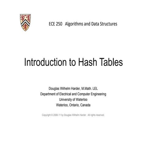 6.01.hash tableintro | PPT