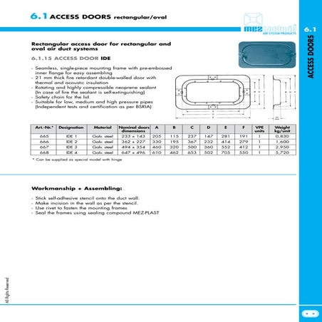Booth f di fire door integrity datasheet | PDF