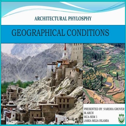 Architecture Philosophy_ Geological Conditions_Factors affecting ...