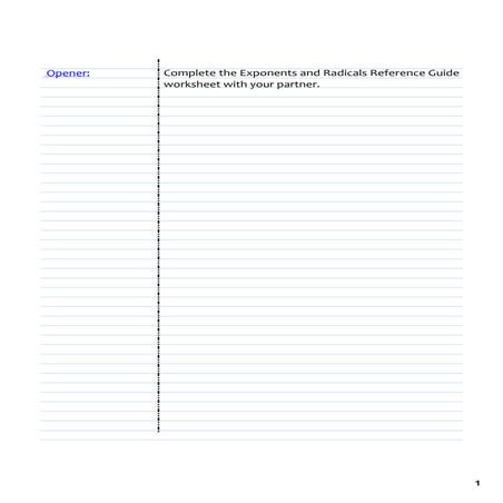 Roots and Radicals | PPTX