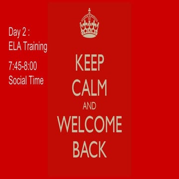 6-12 Day 2 ELA Training | PPT