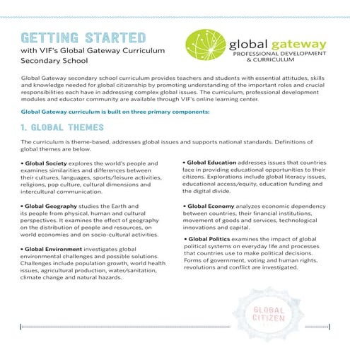 6 12 globalgatewarycurriculumoverview | PDF